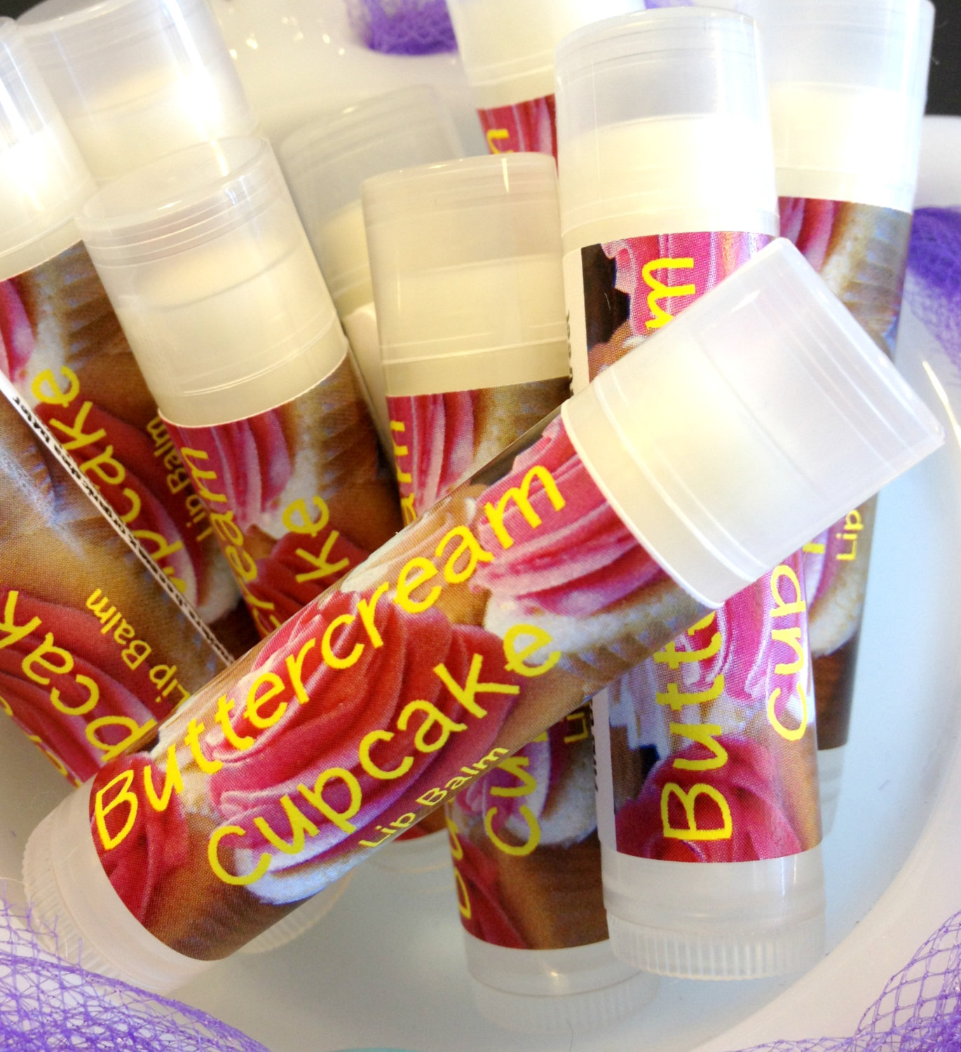 Buttercream Cupcake Lip Balm Tube .15 on Luulla